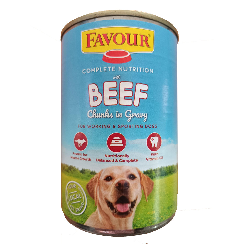 Favour Beef Chunks in Gravy | Tasty Wet Dog Food